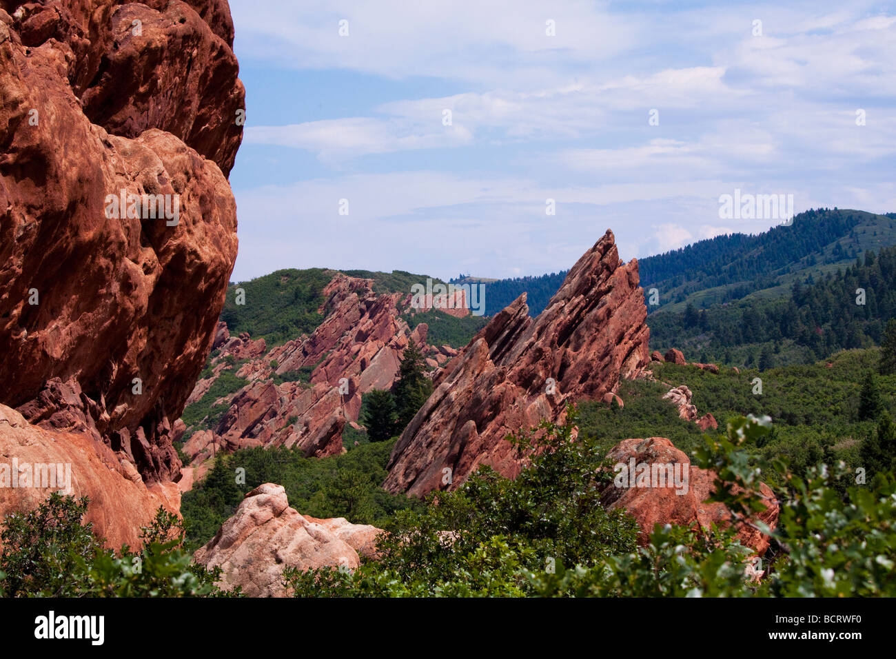 Red sandstone rock outcroppings Stock Photo - Alamy