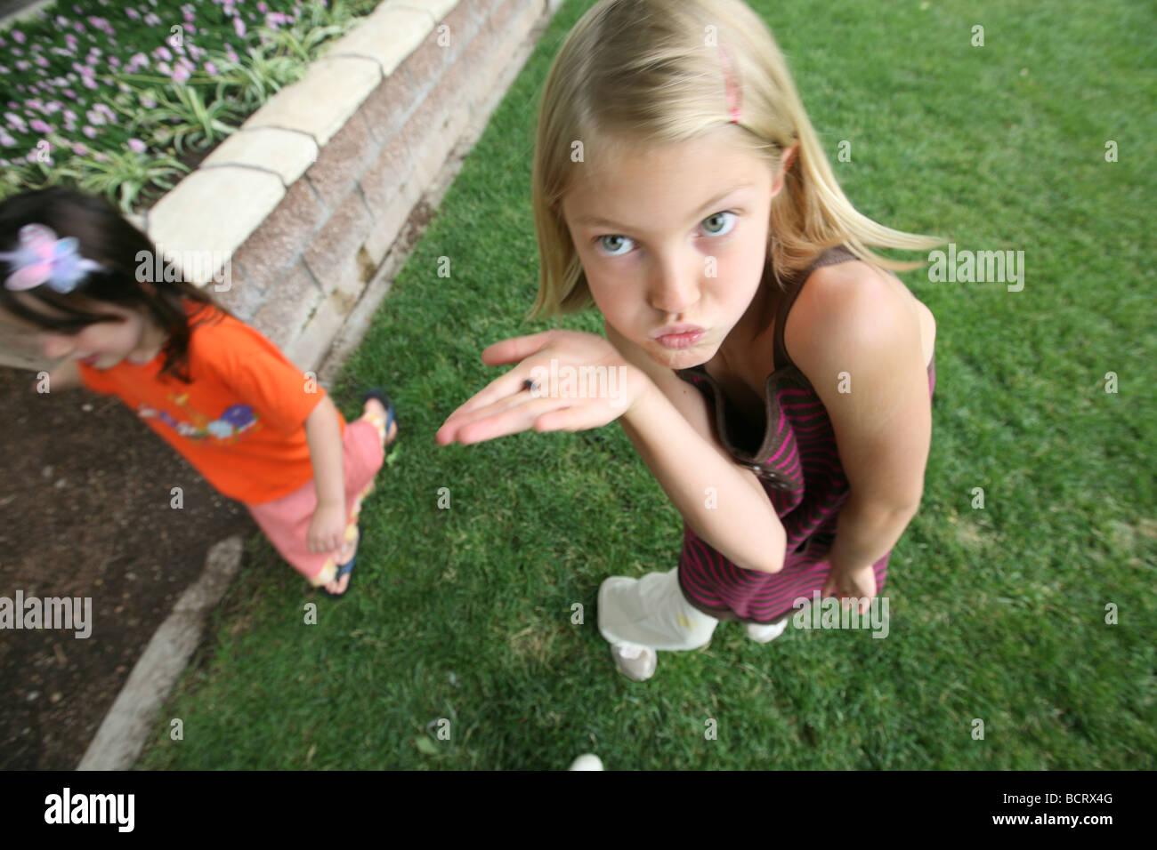 Girl with insect hi-res stock photography and images - Alamy