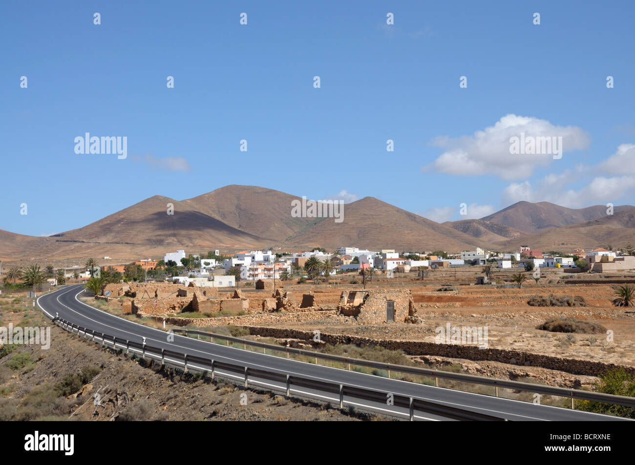 Village Tuineje. Canary Island Fuerteventura, Spain Stock Photo - Alamy