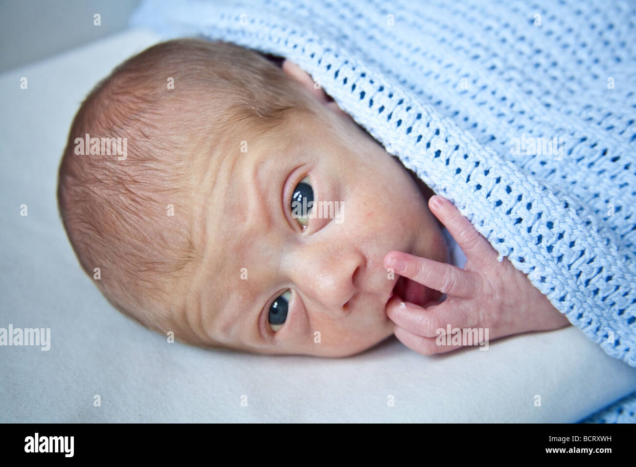 Newborn baby sleeping cot hi-res stock photography and images - Alamy