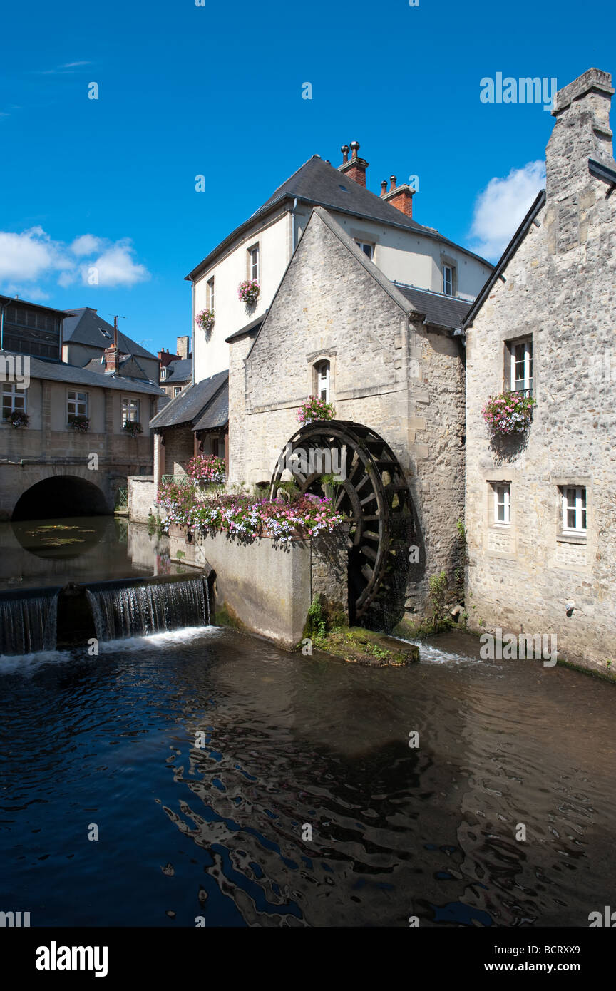 Water Mill on the Aure River in Bayeux , Calvados , Lower Normandy ...