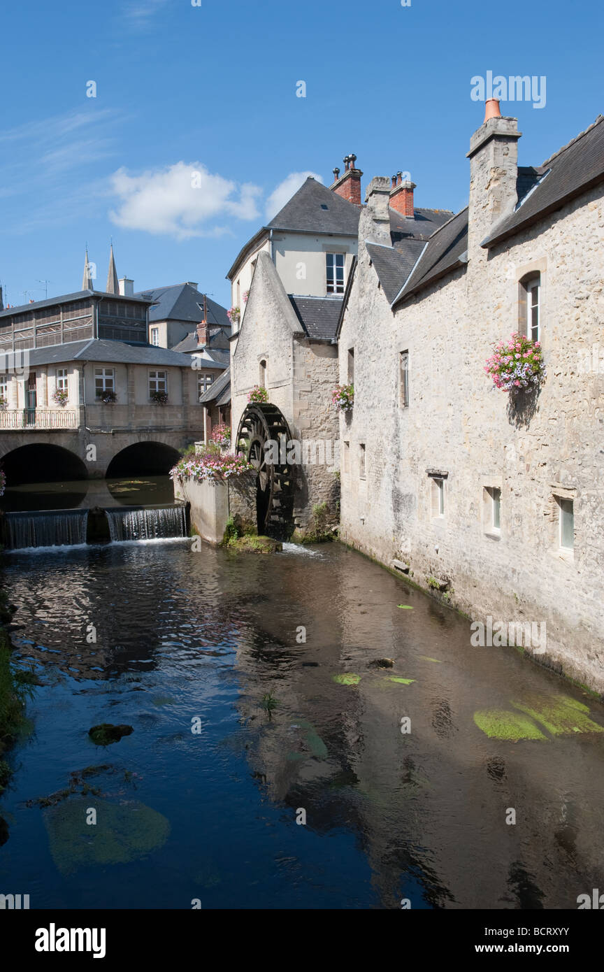 Water Mill on the Aure River in Bayeux , Calvados , Lower Normandy ...