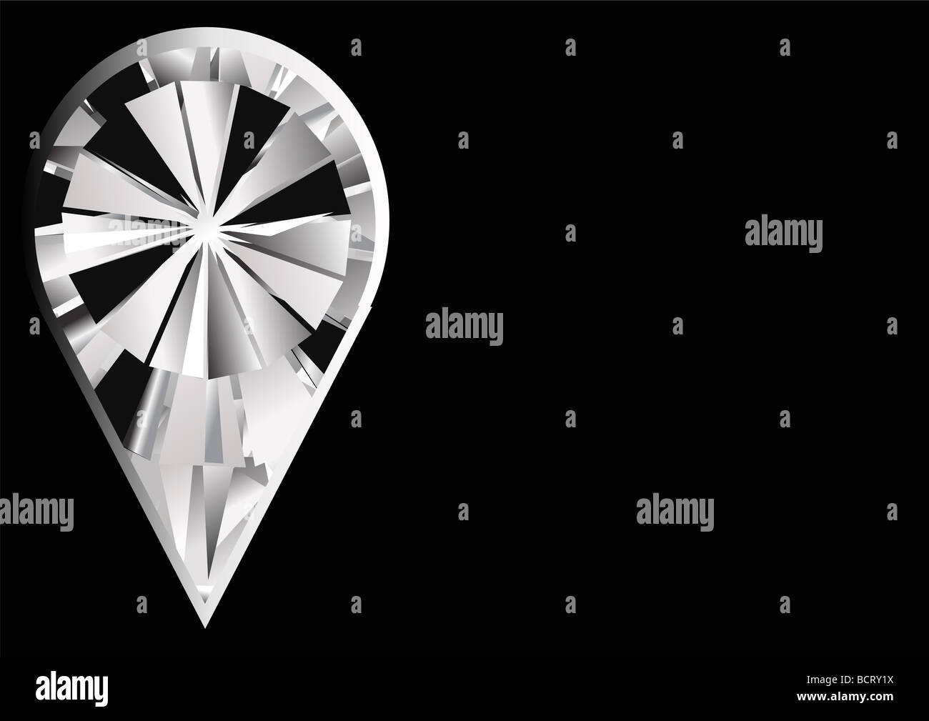 Pear drop diamond Stock Photo - Alamy