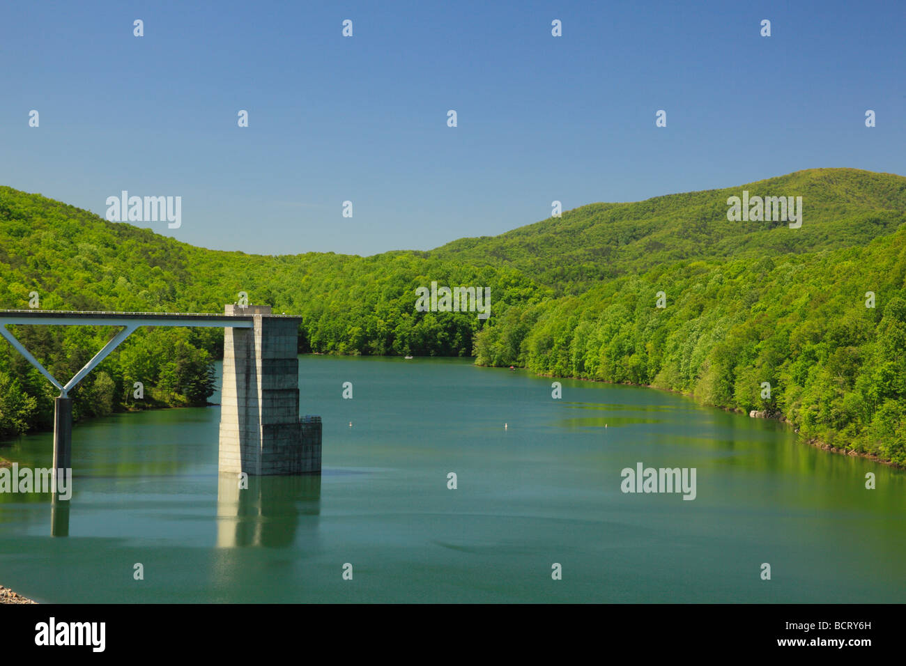 Outlet Structure Lake Moomaw Gathright Dam Covington Virginia Stock ...