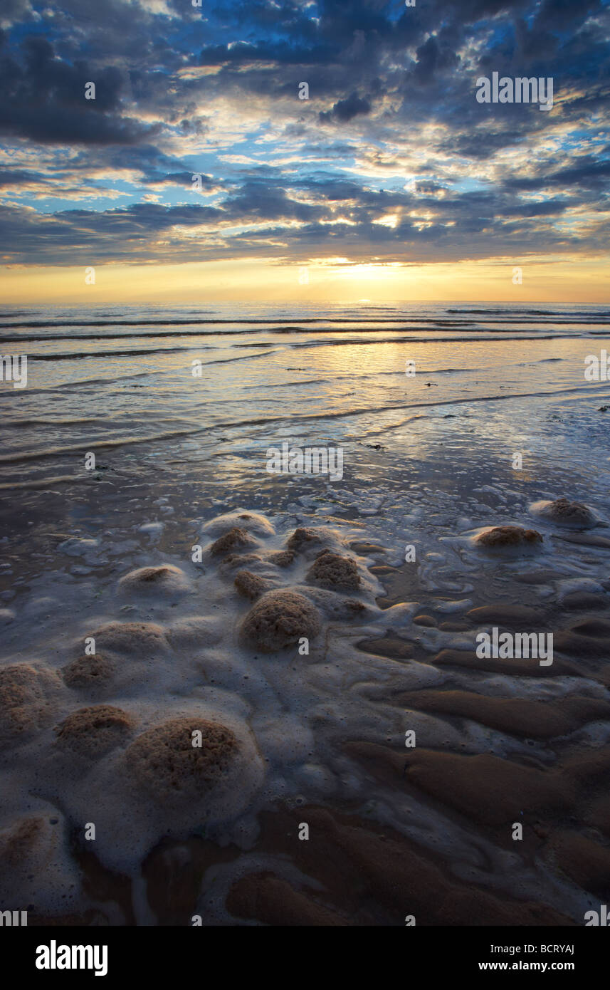Hunstanton at sunset, North Norfolk Coast Stock Photo - Alamy