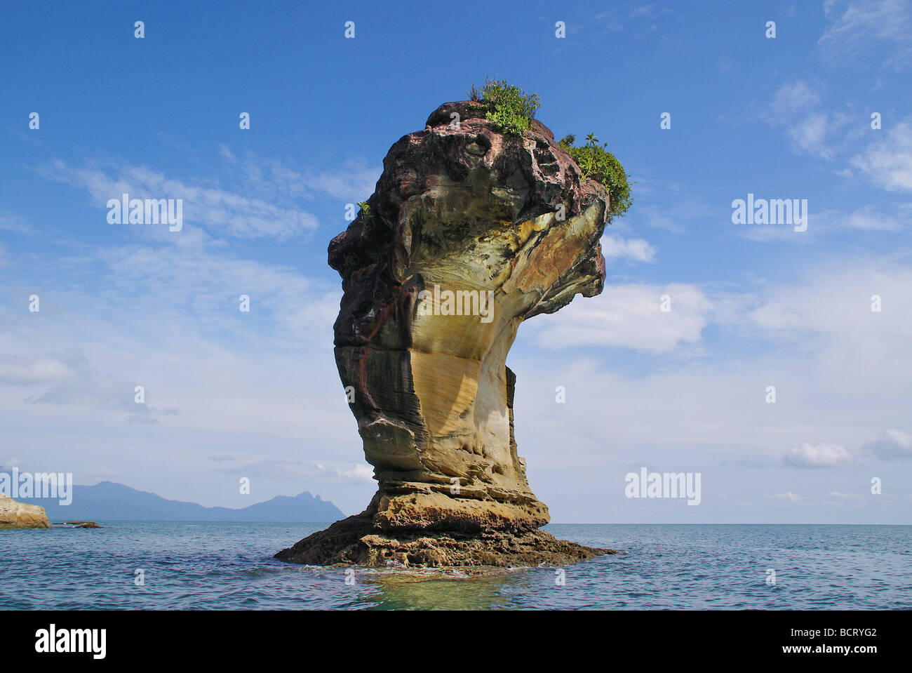 Stack rock at Bako National Park Stock Photo - Alamy