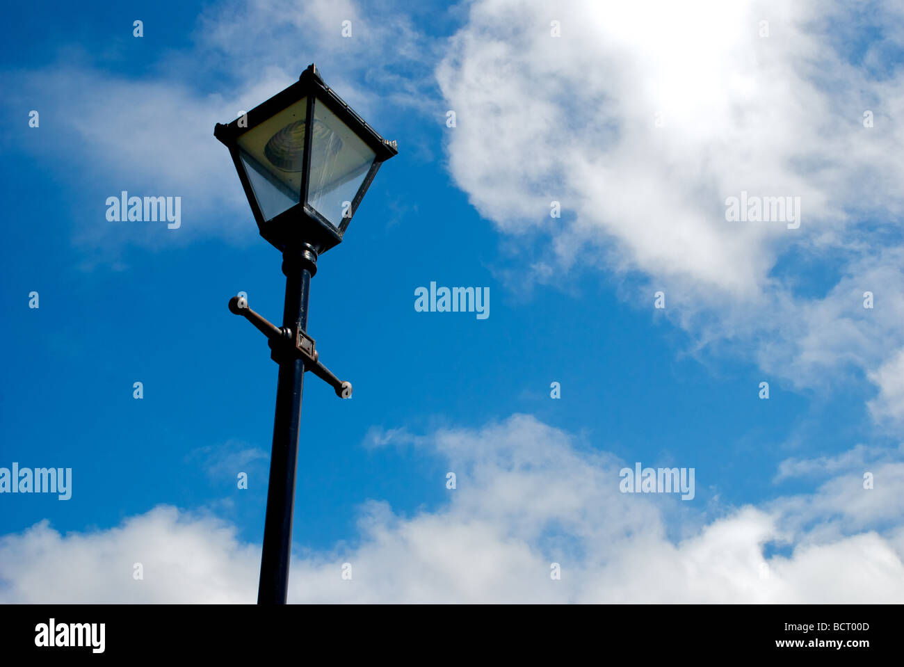 Lamp post and sky Stock Photo - Alamy