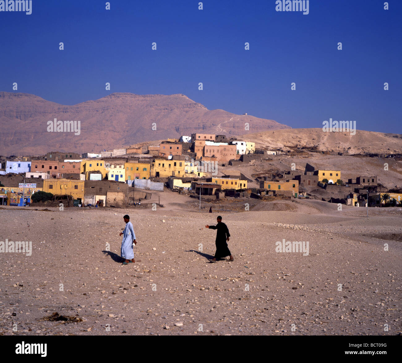 The Village of Qurna in The Theban Hills enclosing the Valley of The ...