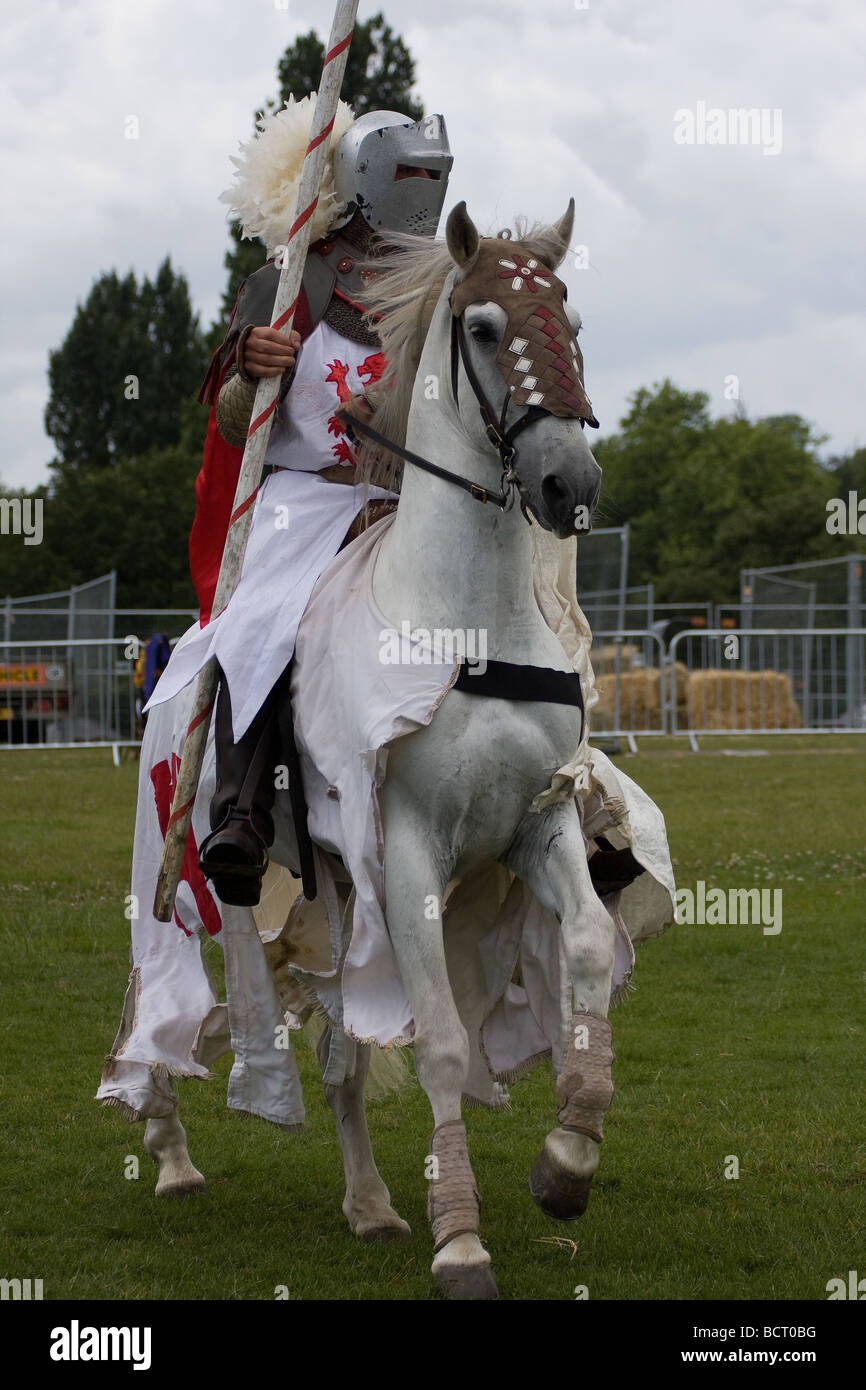 white knight joust medieval jousting mount horse Lambeth Country Show ...