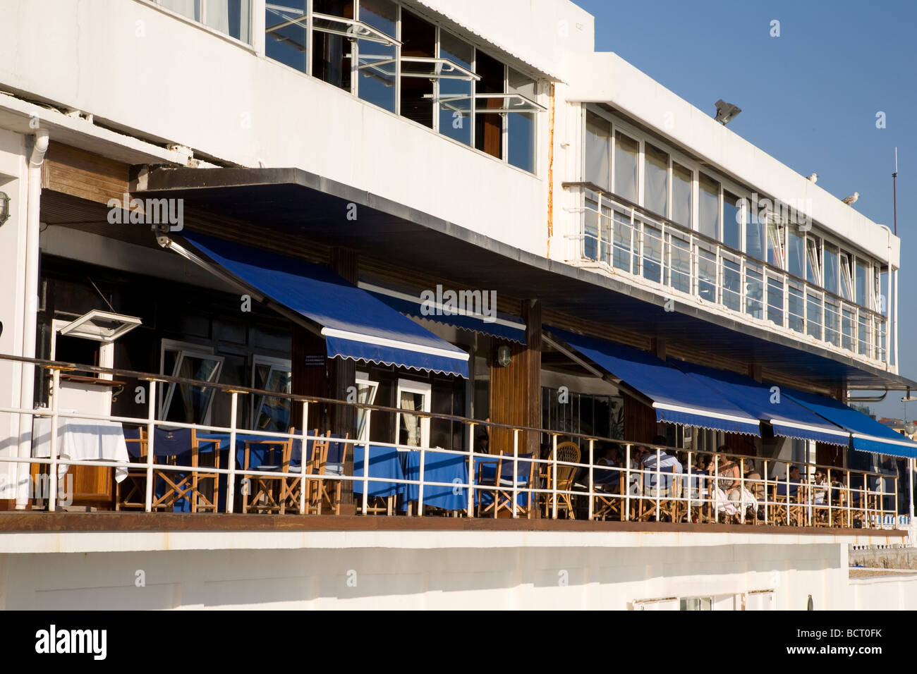 Port Cafe San Sebastian Basque Country Spain Stock Photo - Alamy