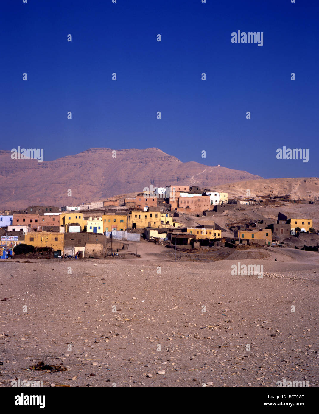 The Village of Qurna in The Theban Hills enclosing the Valley of The ...