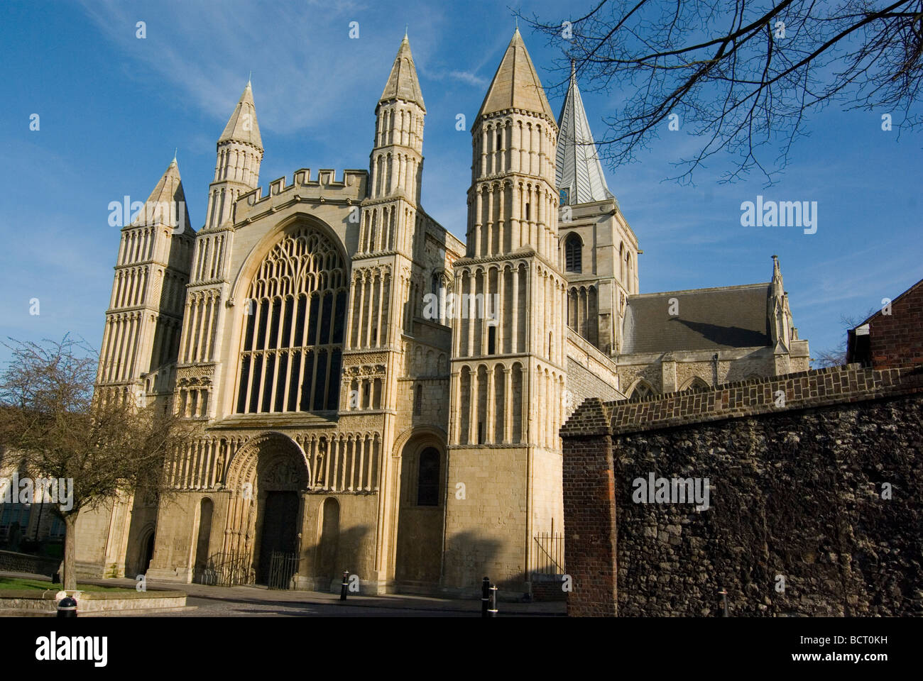 Rochester Cathedral Exterior Stock Photo - Alamy