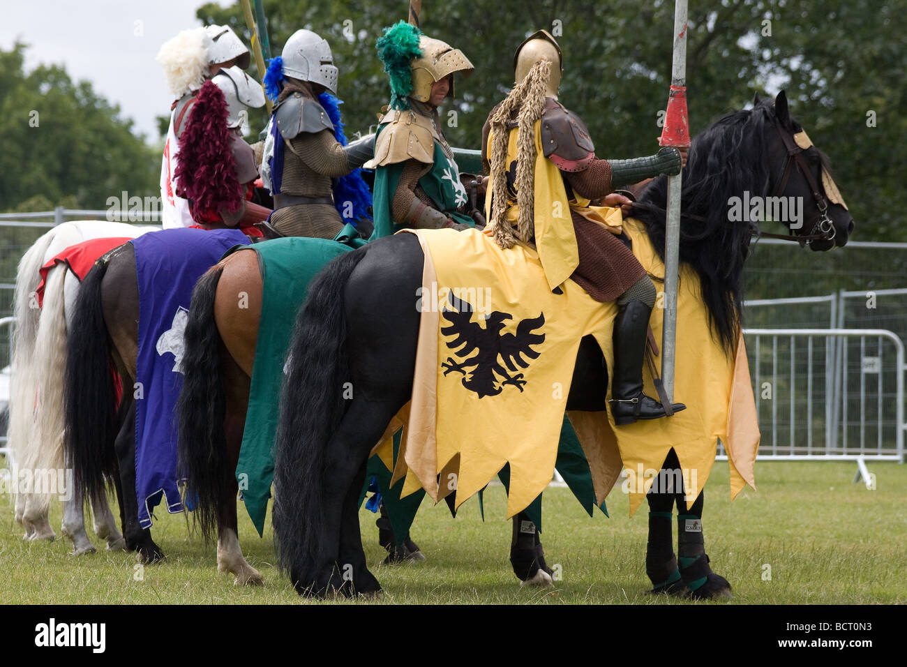 colour knights joust medieval jousting competition Lambeth Country Show ...