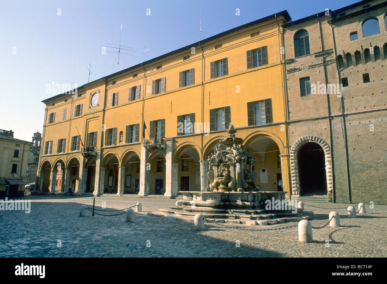 Piazza del Popolo to Cesena Forlì Italy Stock Photo - Alamy