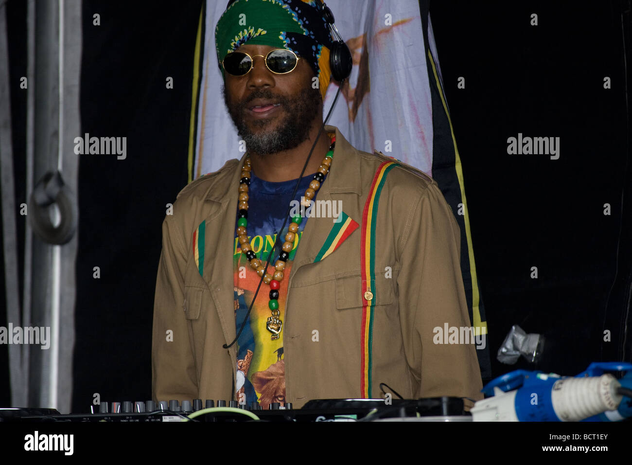 Jamaican west indian smiling black dj rapper smile Lambeth Country Show ...