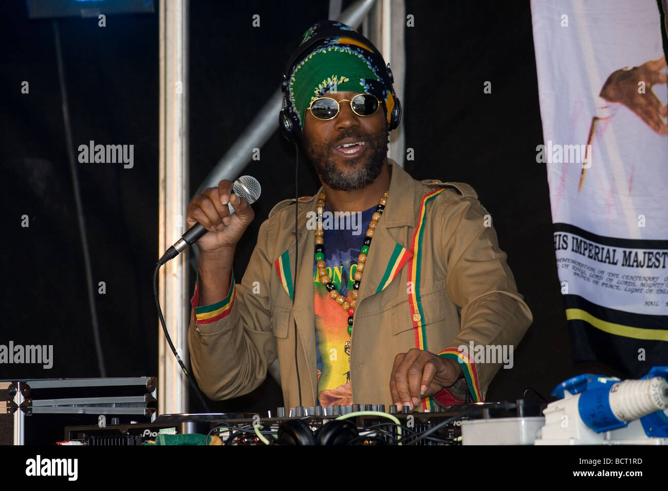 Jamaican west indian smiling black dj rapper smile Lambeth Country Show ...