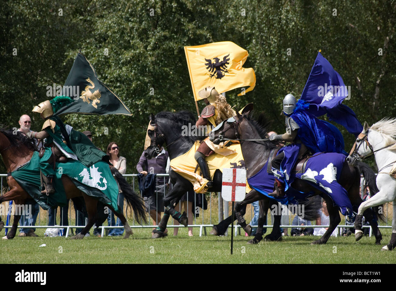 colours colors knight joust medieval competition Lambeth Country Show ...