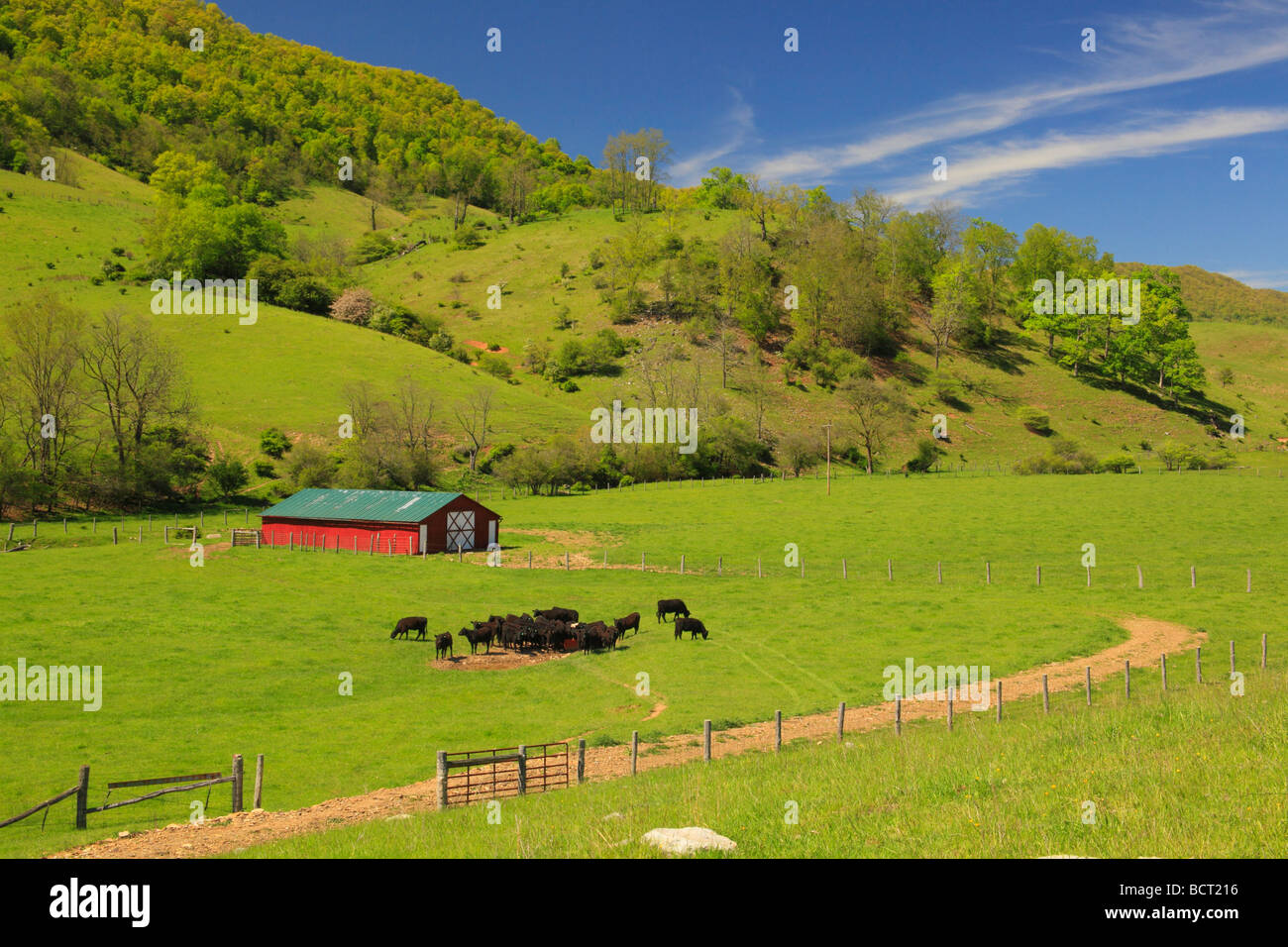 Farm in Western Highland County Virginia Stock Photo - Alamy