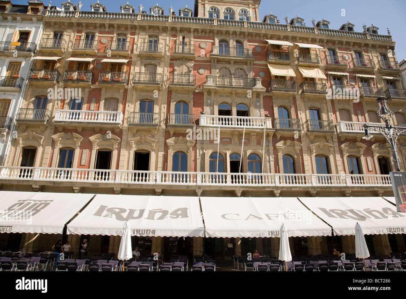 Iruna Cafe Pamplona Navarra Spain Stock Photo - Alamy