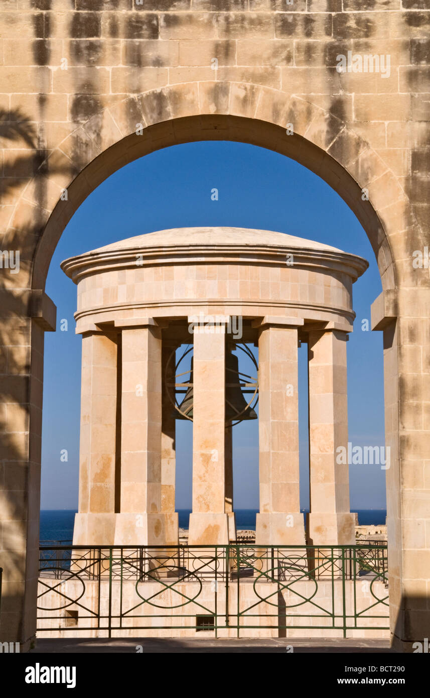 Siege Bell Memorial Valletta Malta Stock Photo - Alamy