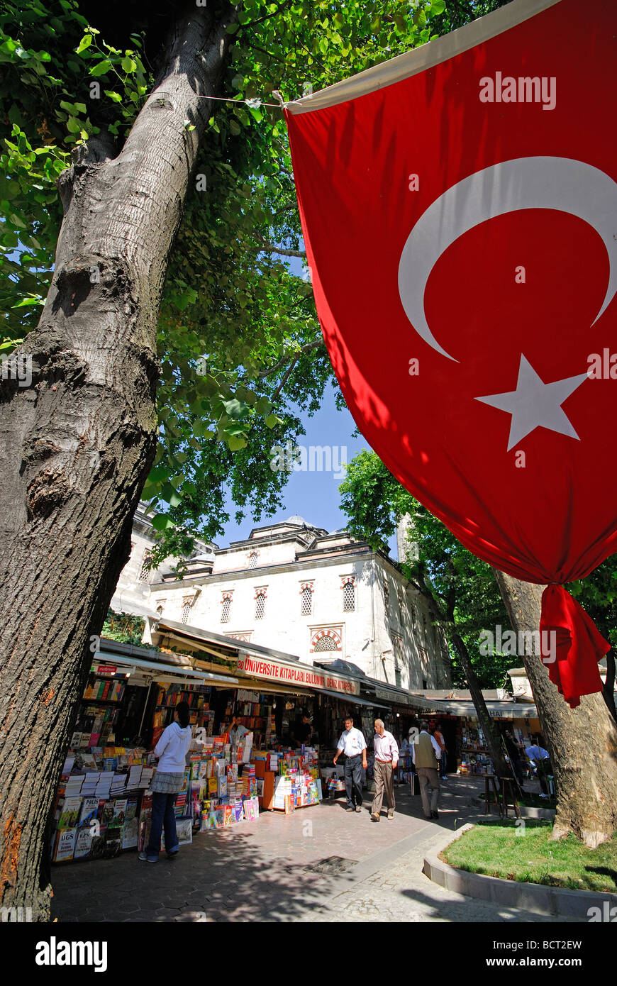 ISTANBUL, TURKEY. The Beyazit book market at the Grand Bazaar (Kapali ...