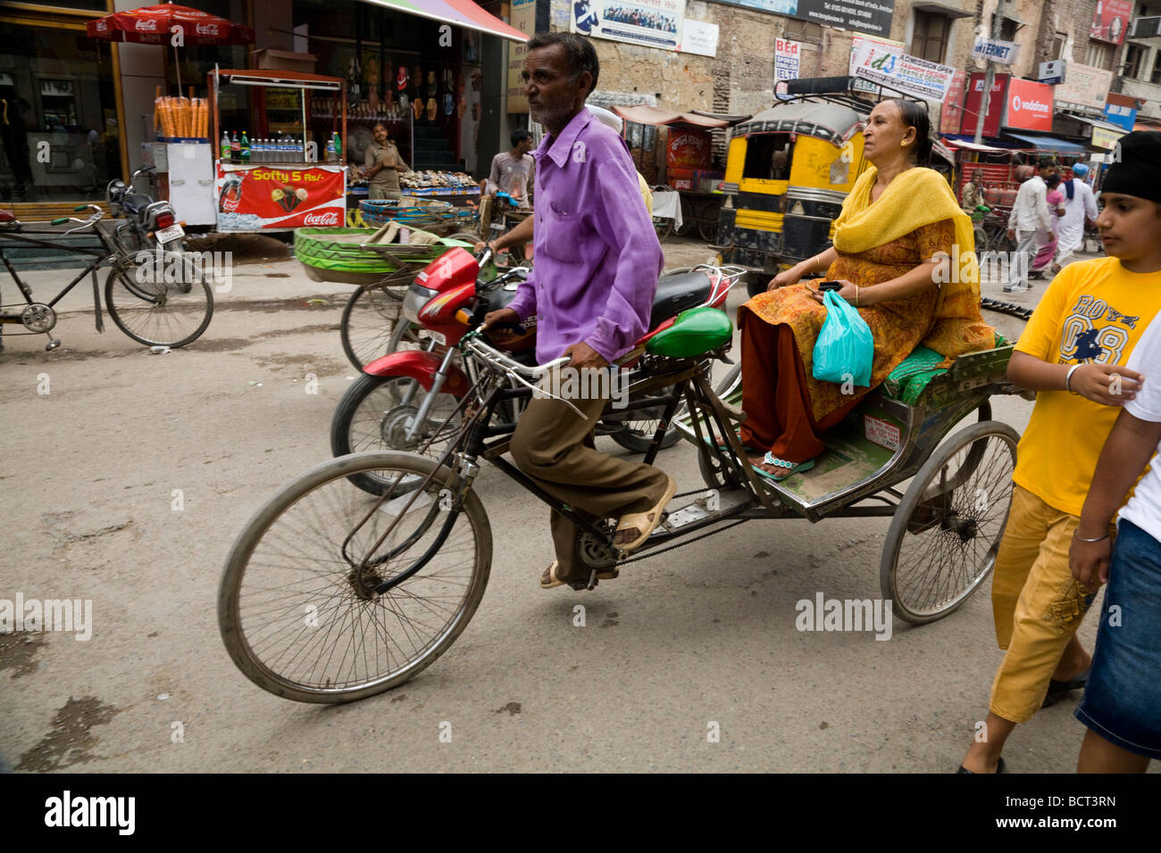 Women Riding Cycle Rickshaw High Resolution Stock Photography and ...