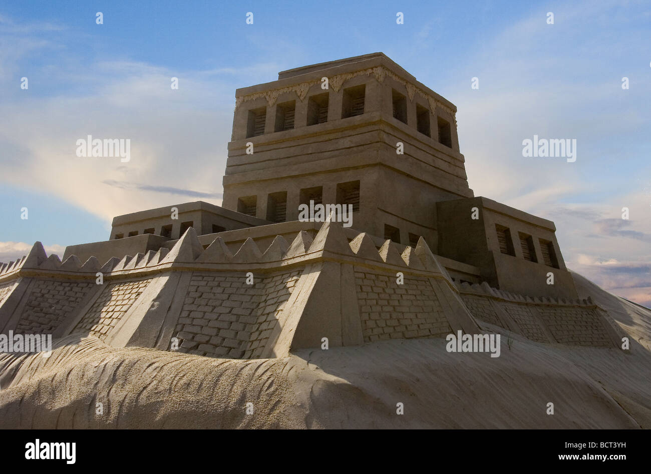 Sand sculpture of walls of Troy Stock Photo - Alamy