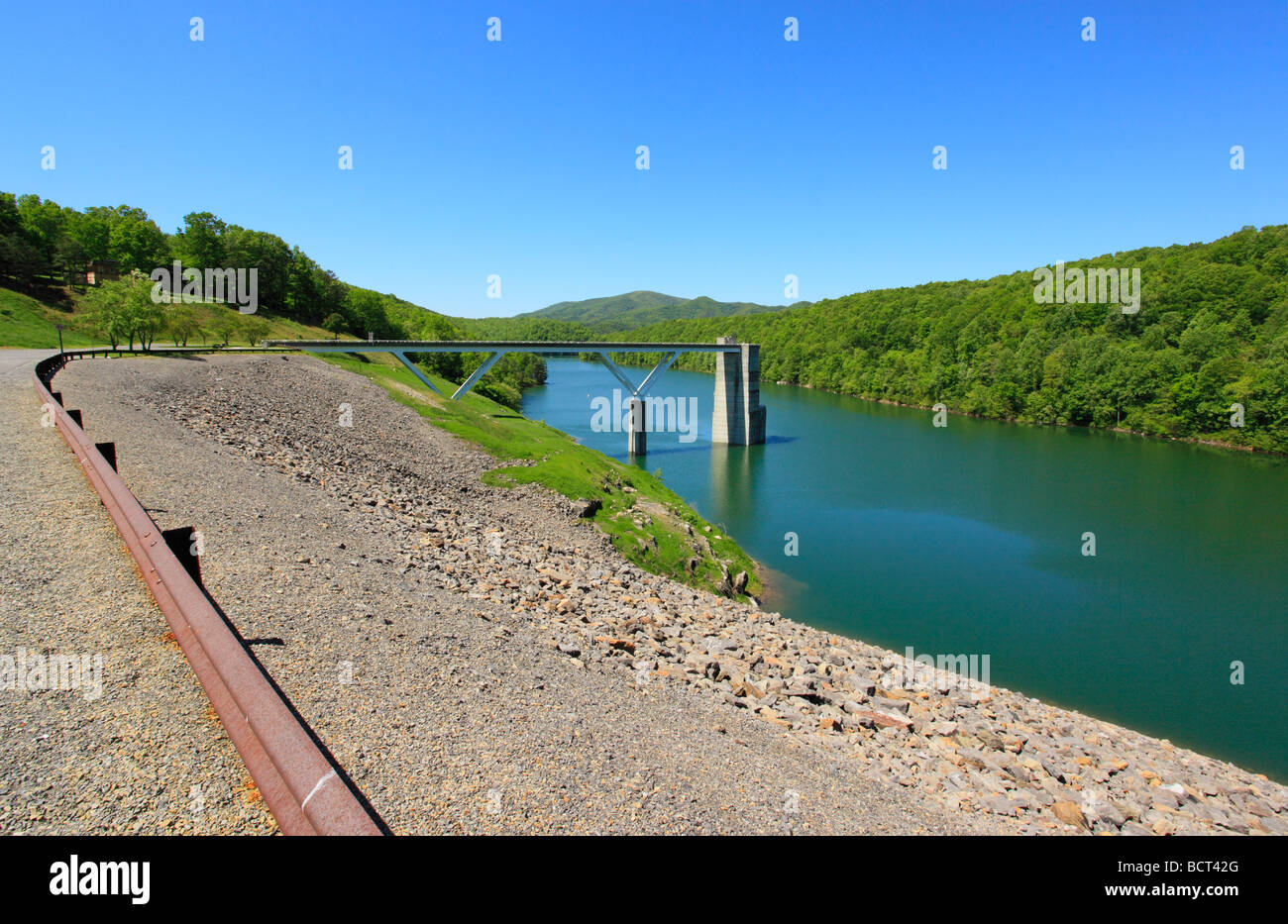 Dam and Outlet Structure Lake Moomaw Gathright Dam Covington Virginia ...