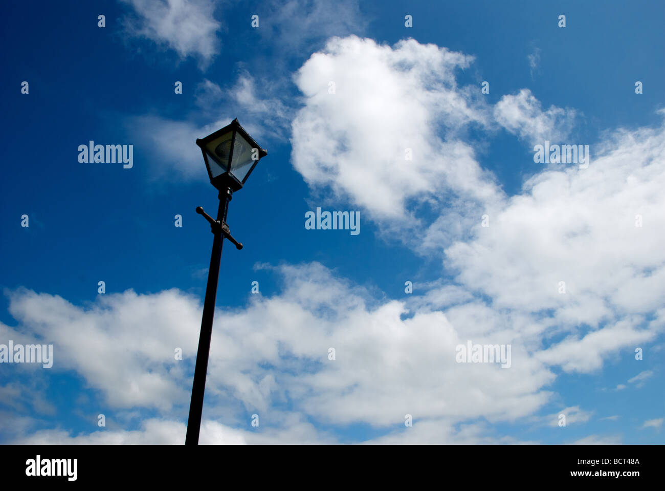 Lamp post and sky Stock Photo - Alamy