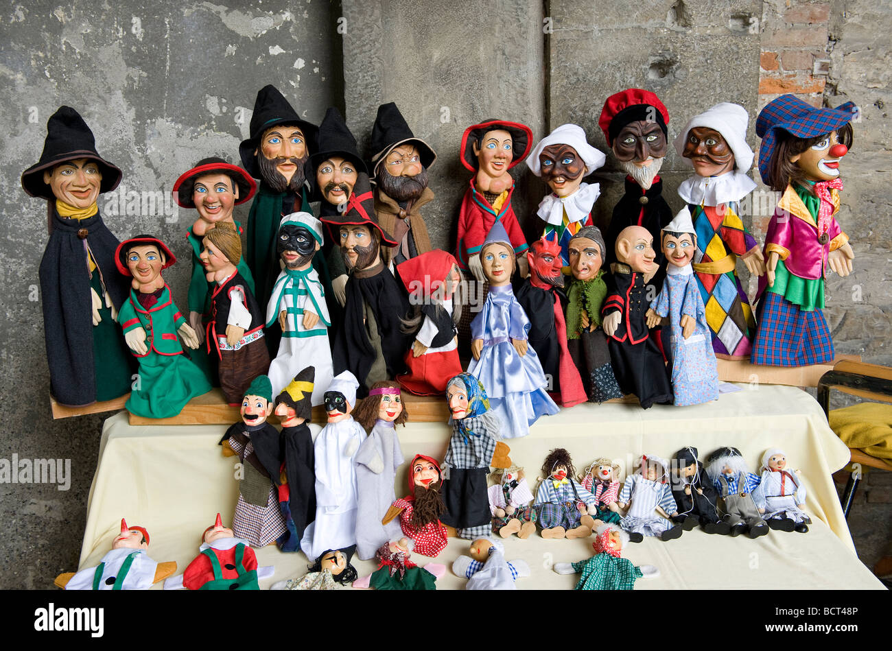 puppet display, bergamo, italy Stock Photo - Alamy