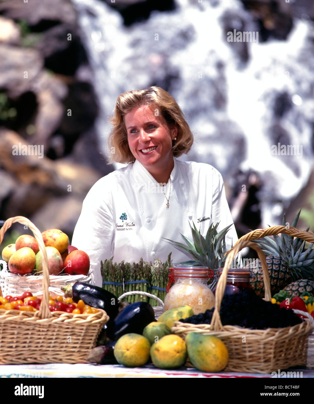 Hawaiian chef and natural produce Stock Photo - Alamy