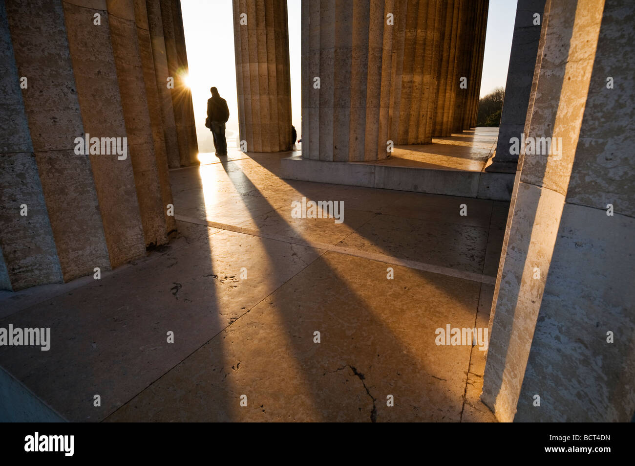 Walhalla temple, near Regensburg, Oberpfalz, Bavaria, Germany Stock ...