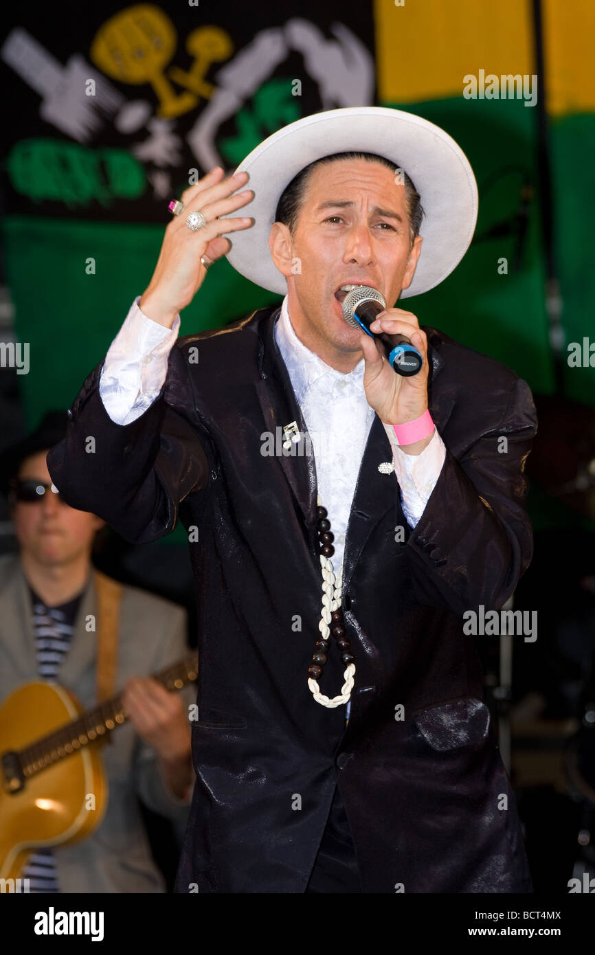 animated white lead singer jazz ska band singing Lambeth Country Show ...