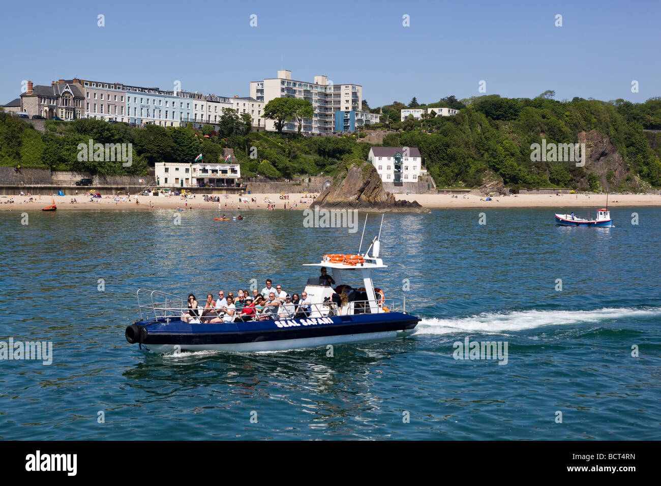 Sea Safari Boat Tenby Harbour Pembrokeshire Stock Photo - Alamy