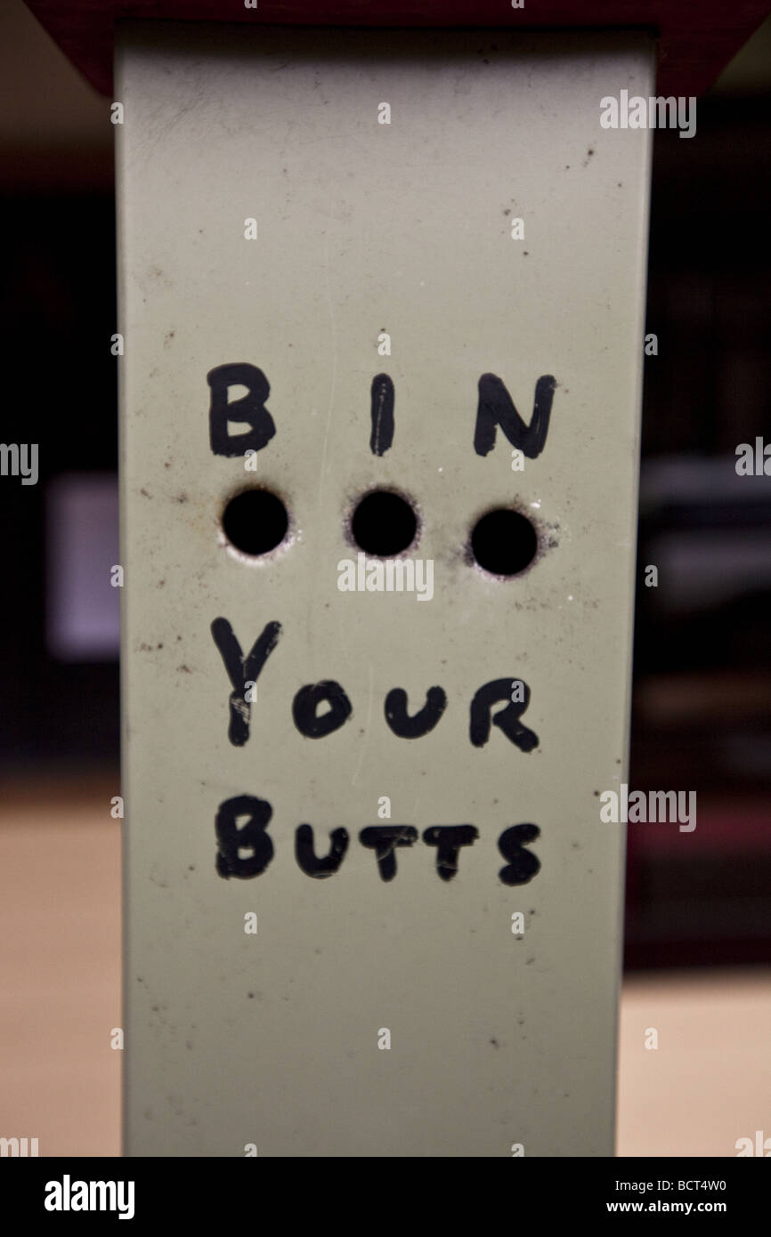 bin your butts Stock Photo - Alamy
