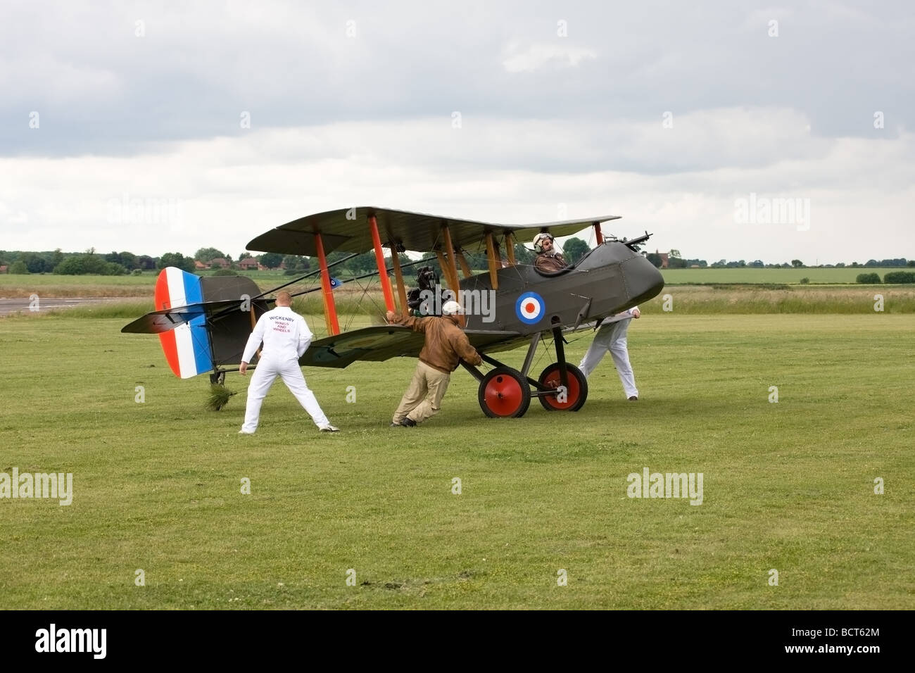 Pusher biplane hi-res stock photography and images - Alamy