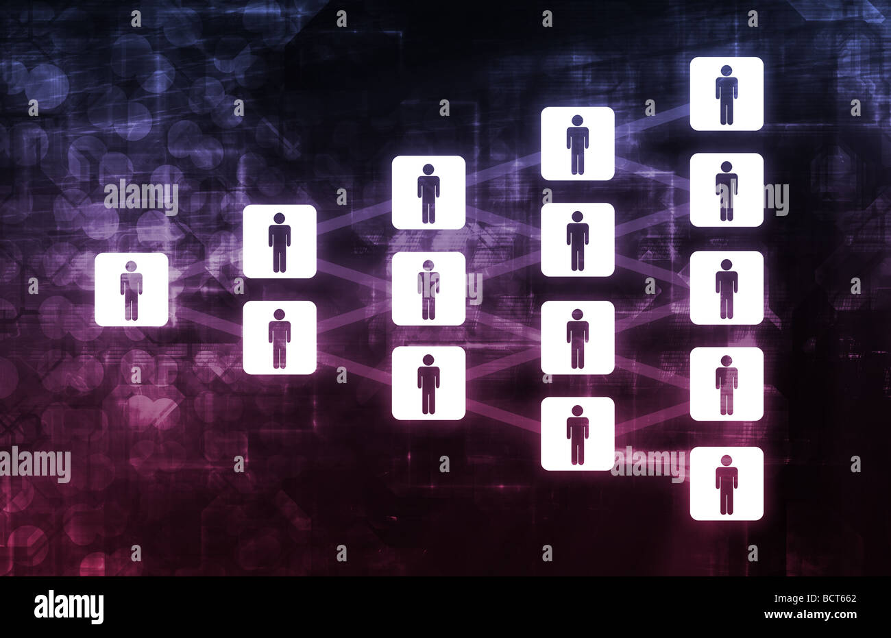 Peer to Peer P2P File Sharing Diagram Stock Photo - Alamy