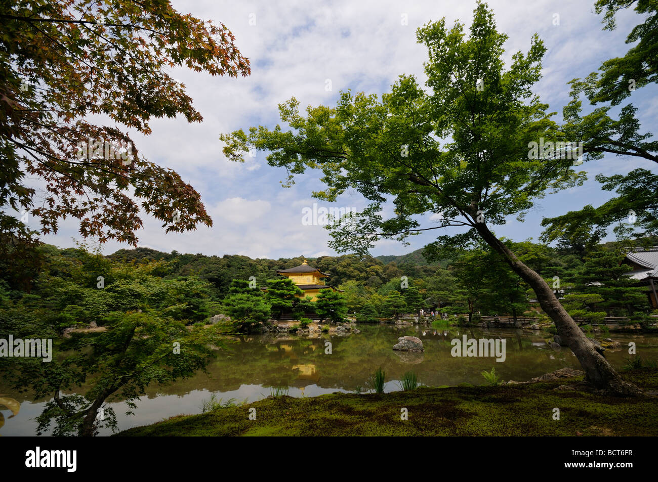 Kinkaku (Golden Pavilion) and the Kyoko-chi (Mirror Pond). The Kinkaku ...