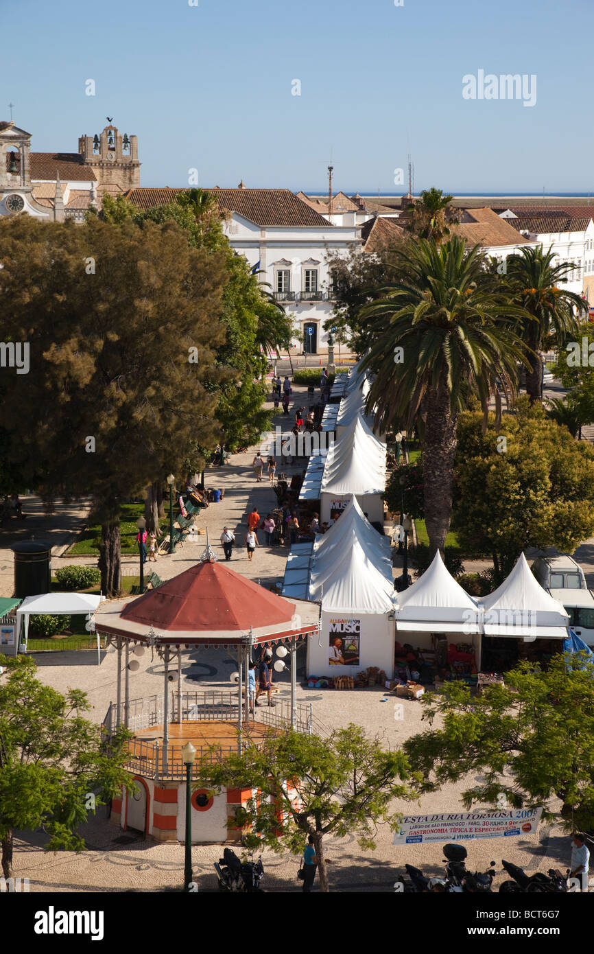Faro Town Centre, Faro, Portugal Stock Photo - Alamy