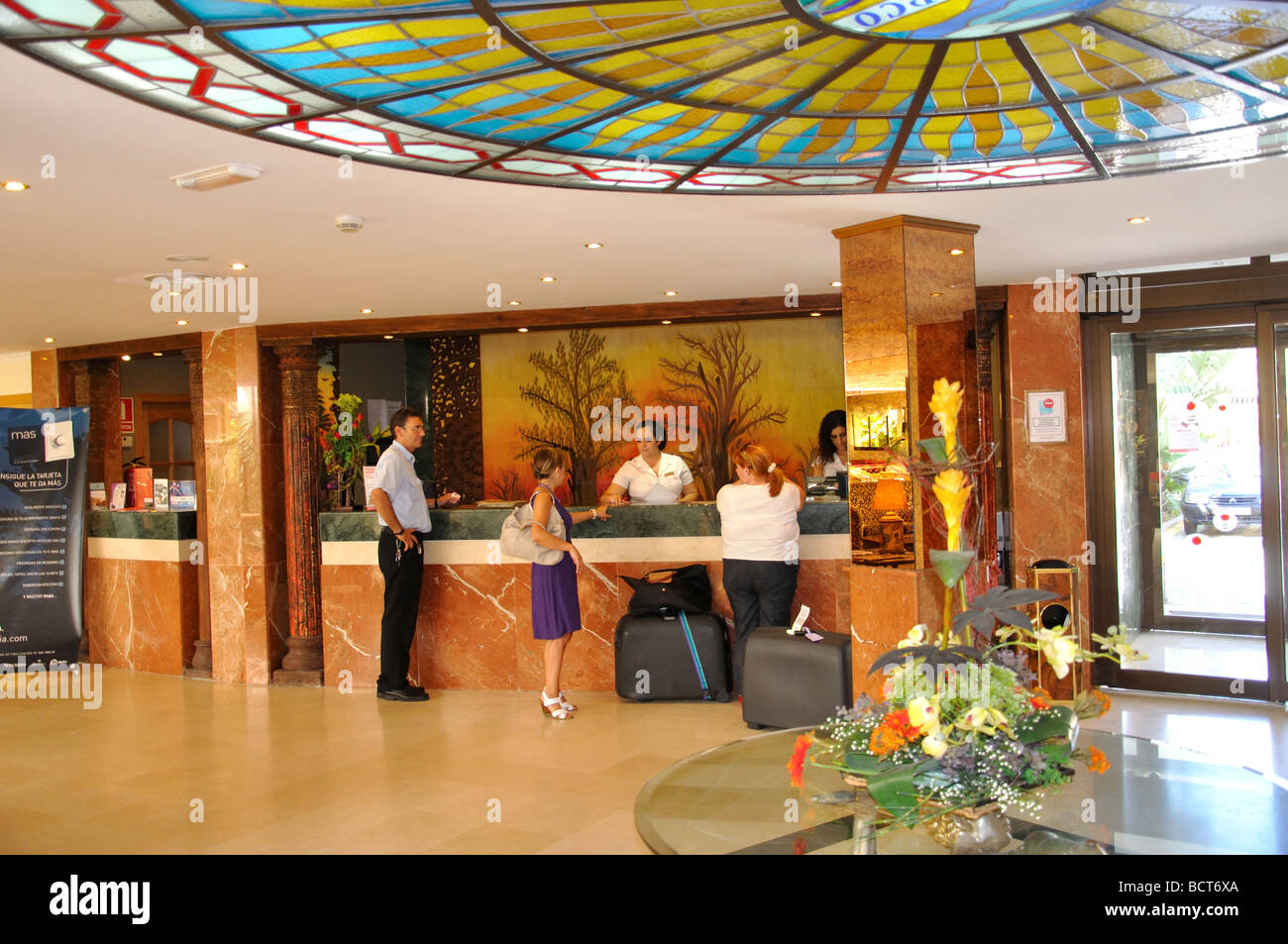 Hotel reception, Sol Don Marco Hotel,Torremolinos, Costa del Sol ...