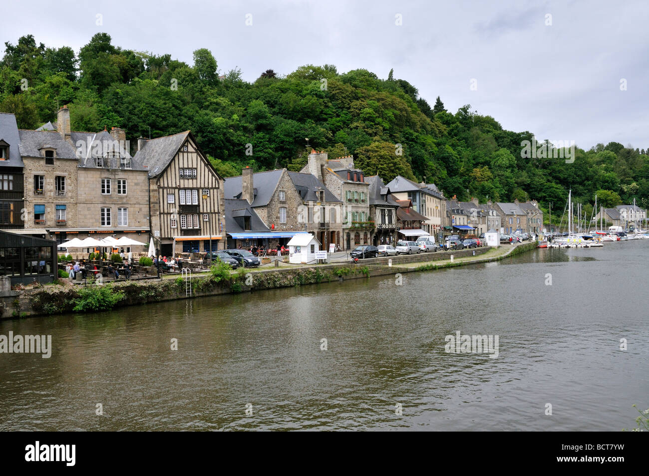Area of the French town of Dinan known as the port of Dinan on the ...