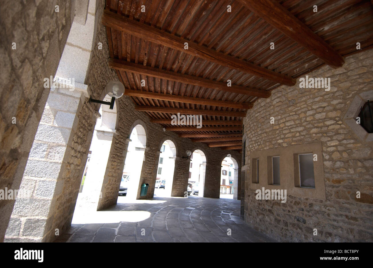 Town hall circular of Ambert. Auvergne. France Stock Photo - Alamy