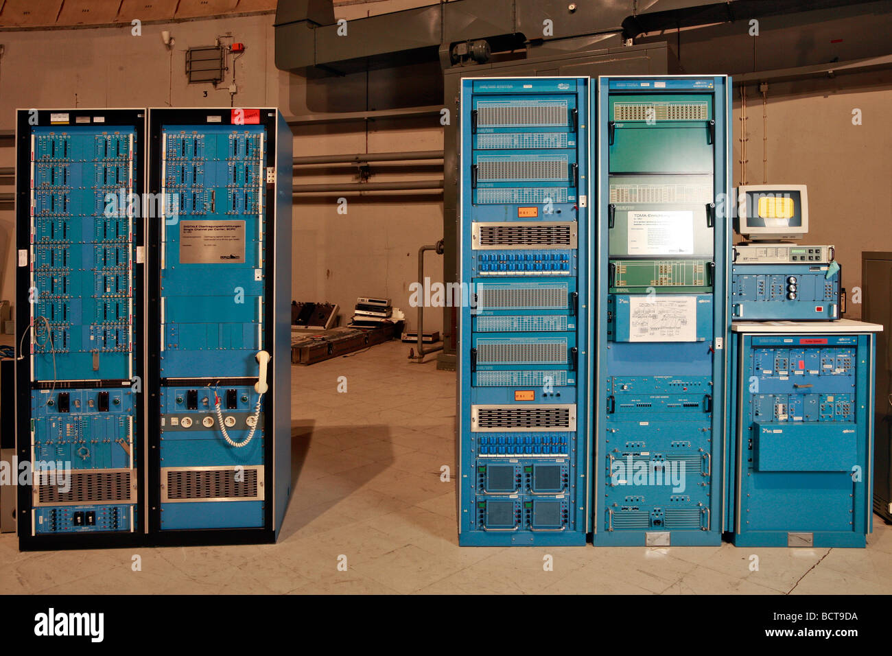 SCPC modem on the left, TDMA modem on the right, Time Division multible ...