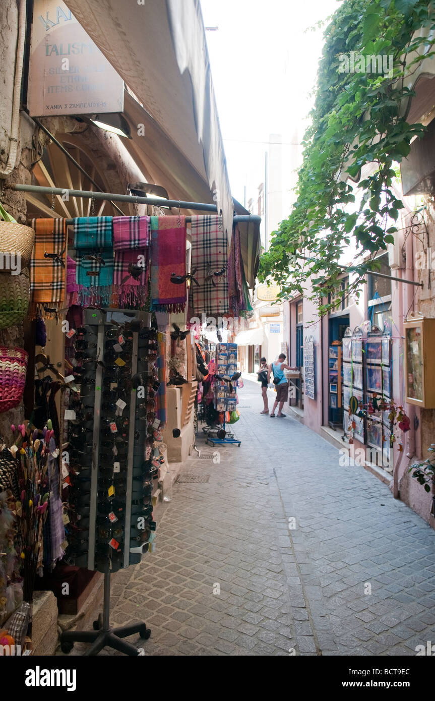 Shopping street in chania crete hi-res stock photography and images - Alamy