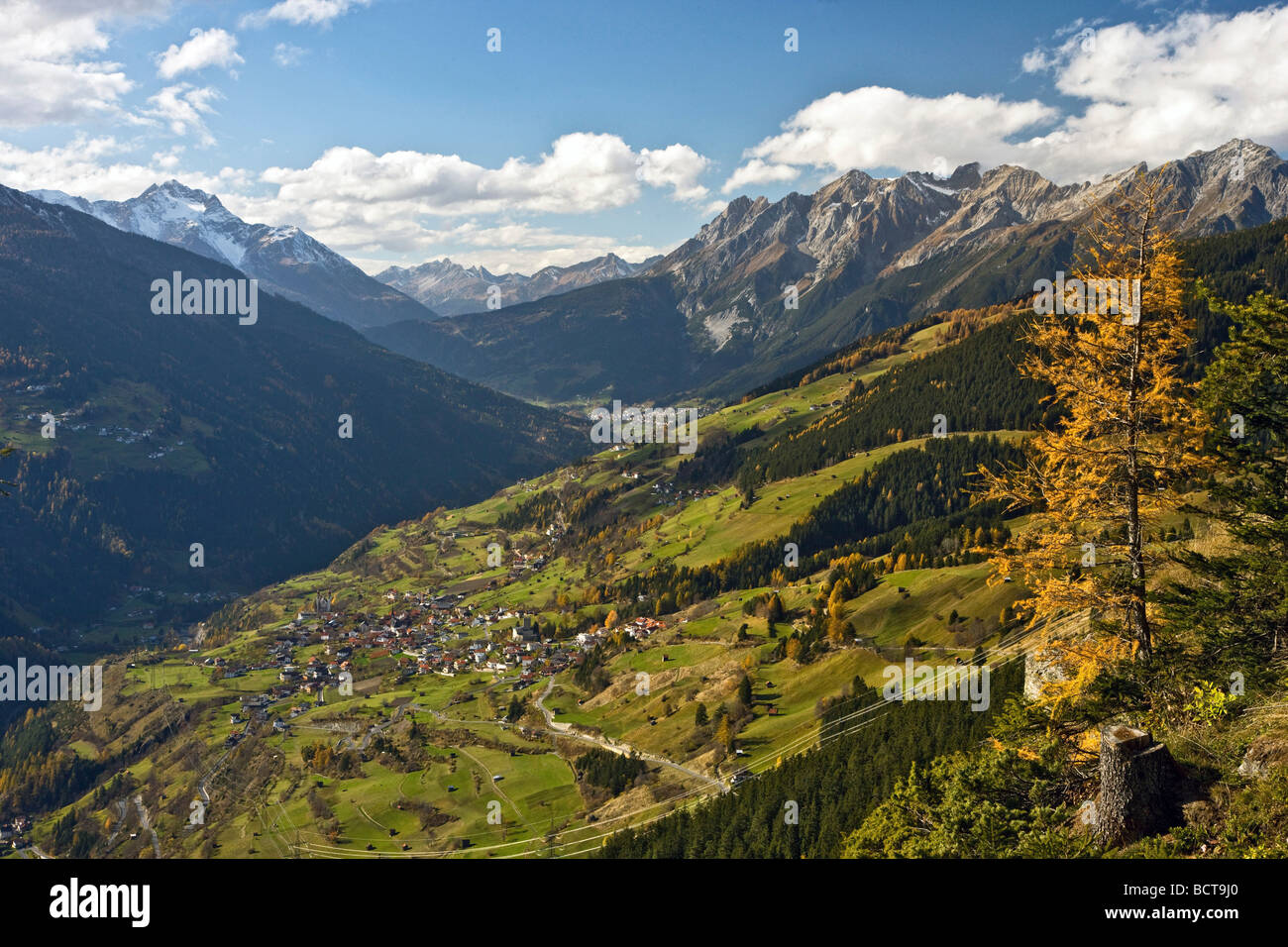 Pillerhoehe valley, Am Gachenblick, Gach view, Fliess, southern Lechtal ...