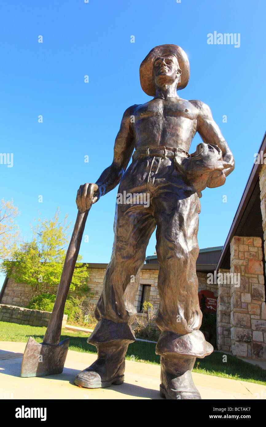 Civilian Conservation Corps Worker Statue Byrd Visitor Center Big ...