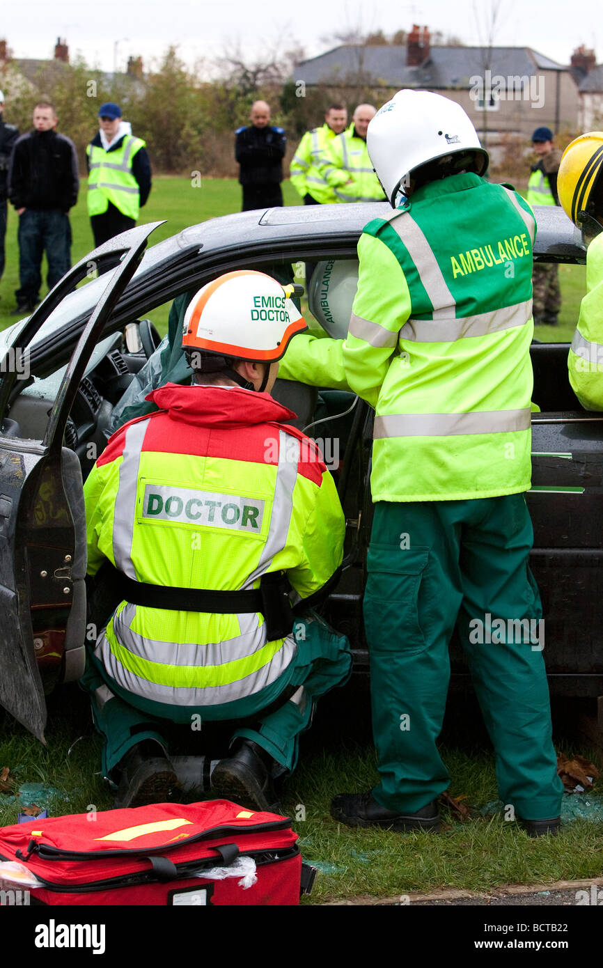 Road traffic accident simulation at local college aiming to deliver ...
