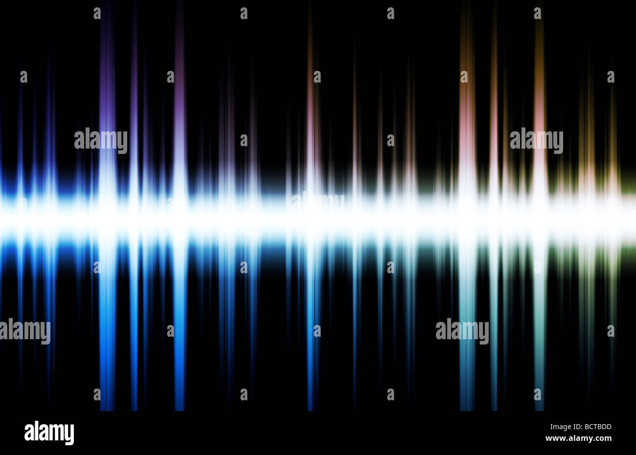 Soundwave Digital Graph as Clip Art Abstract Stock Photo - Alamy