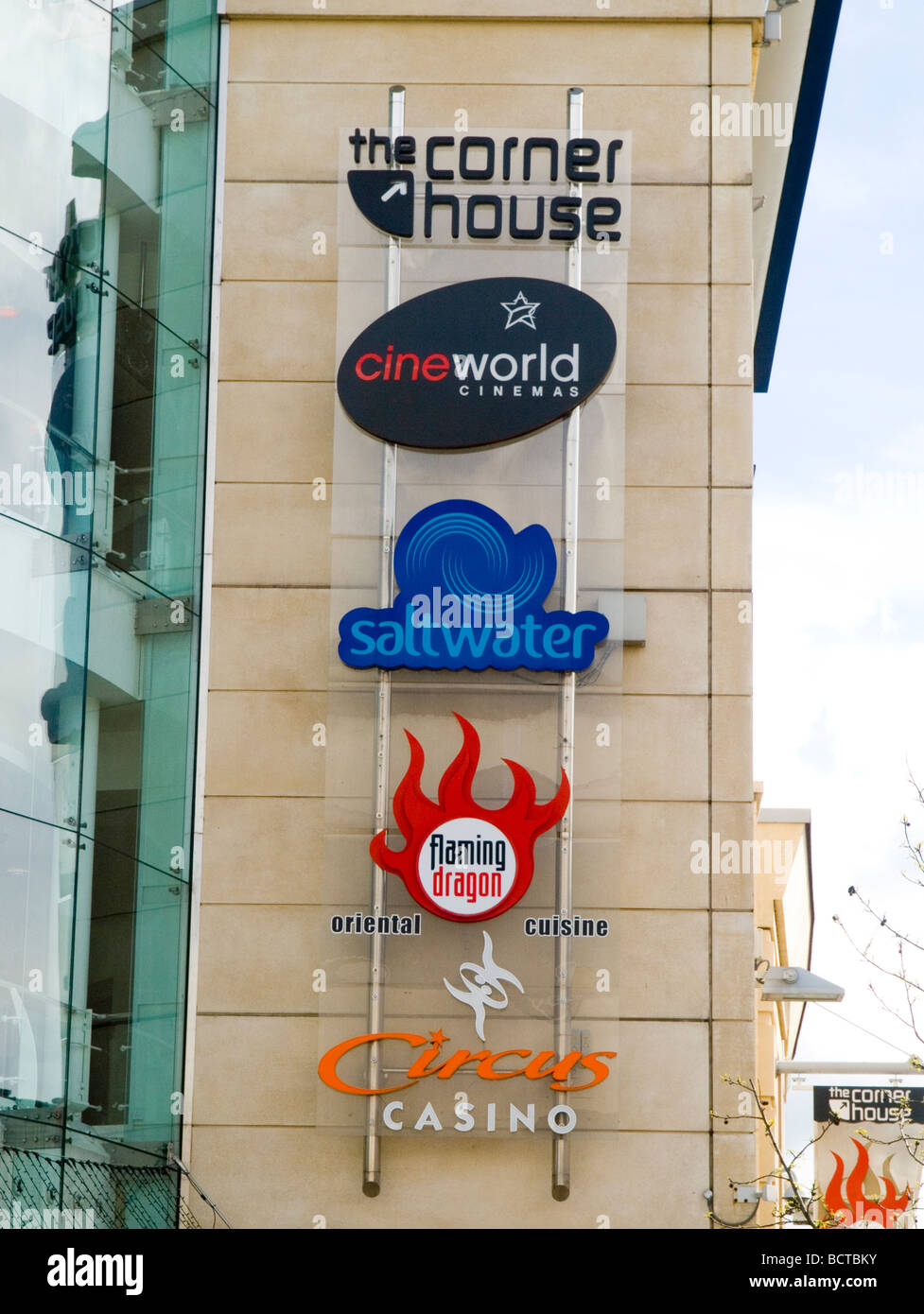 The side of the Corner House in Nottingham City Centre, Nottinghamshire ...