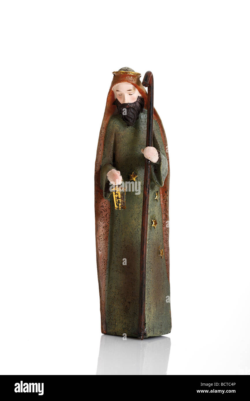 Nativity figure, Joseph Stock Photo - Alamy